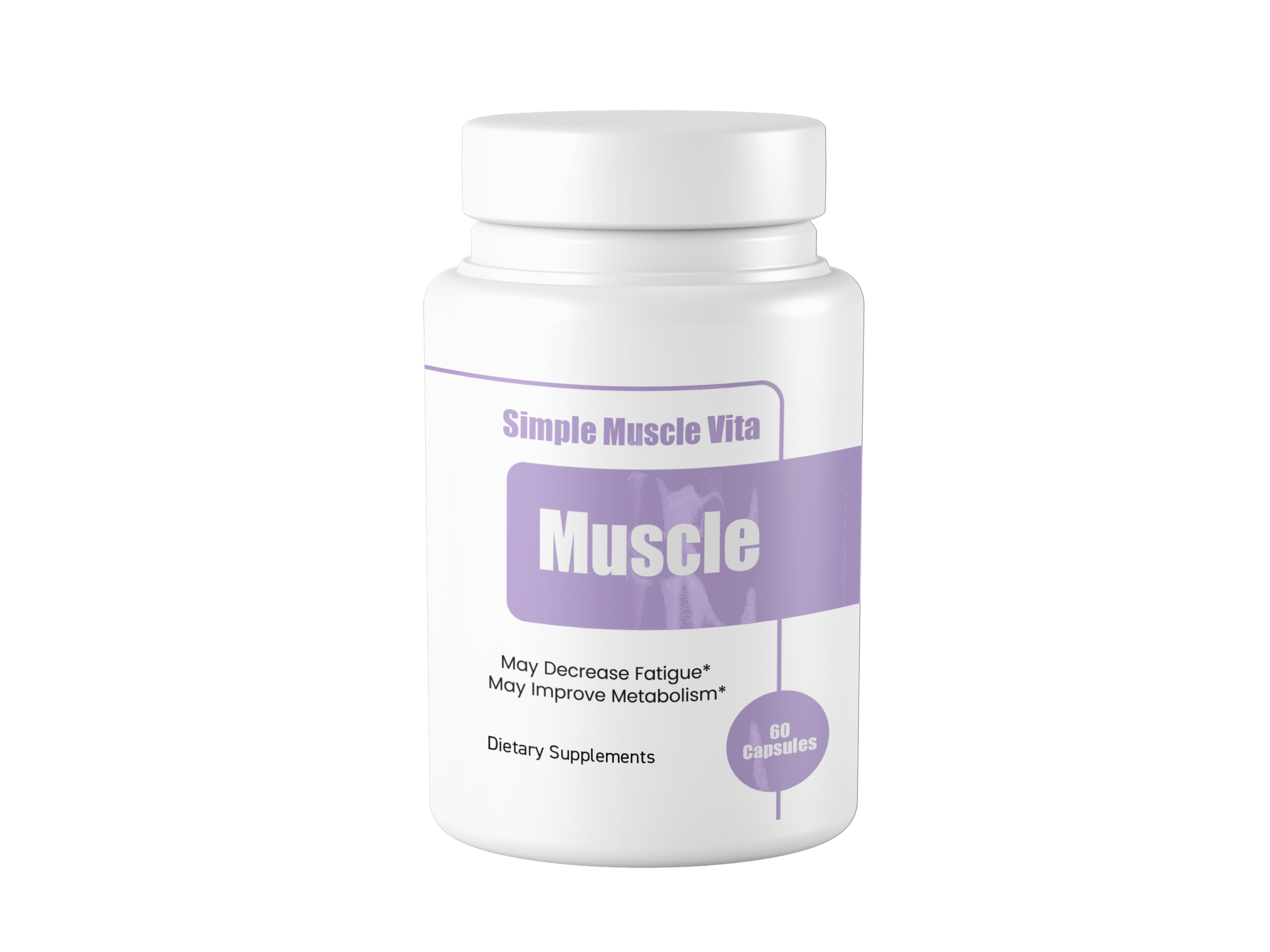 Bottles of 4x Muscle Capsules 60 Capsules – Simple Muscle Vita